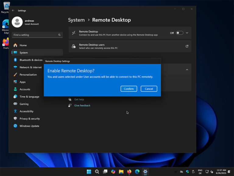 Setting up Tailscale and RDP